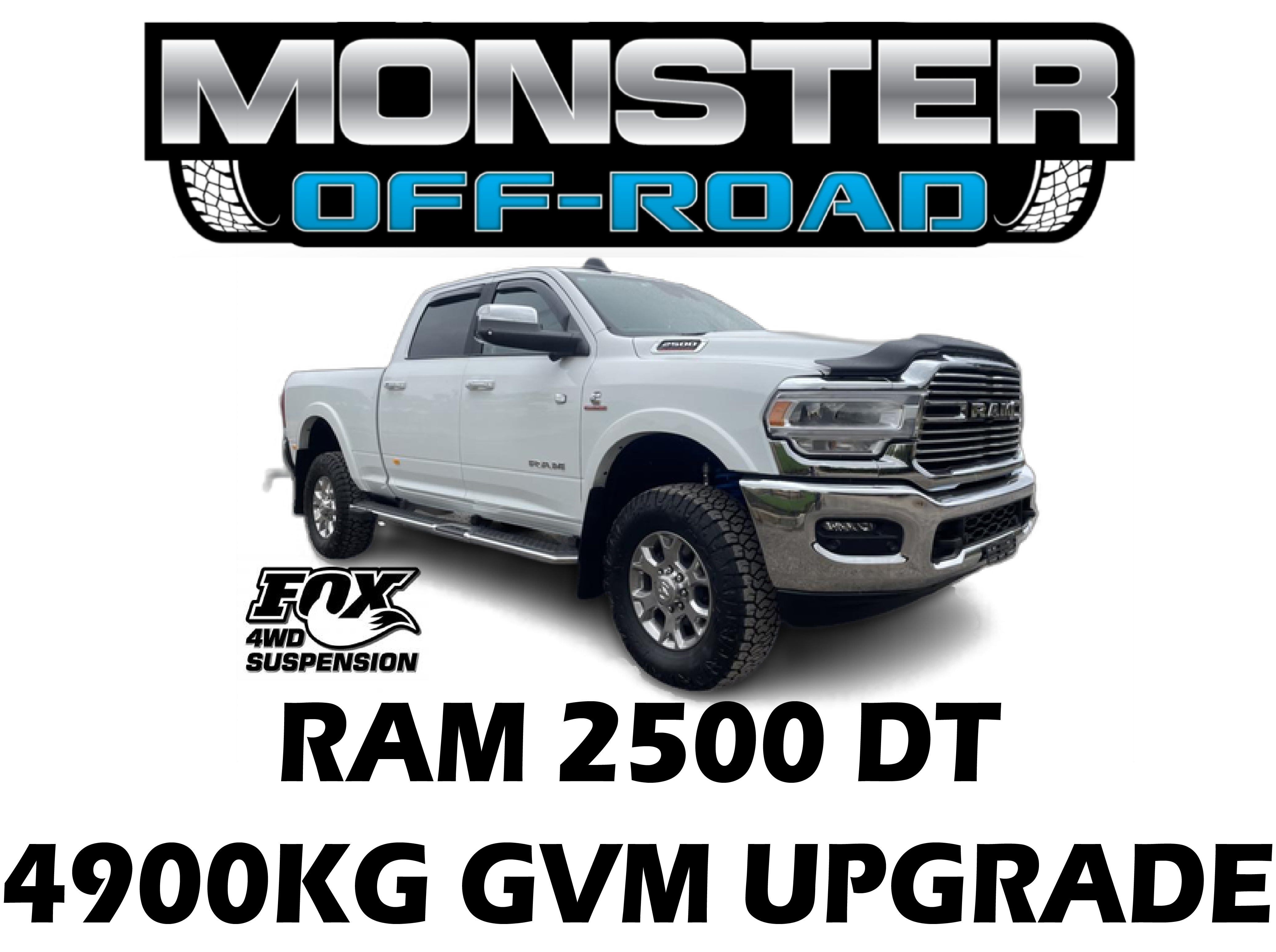 RAM 2500 5TH GEN HEAVY DUTY 4900KG GVM UPGRADE (PRE-REGO SECOND STAGE ...