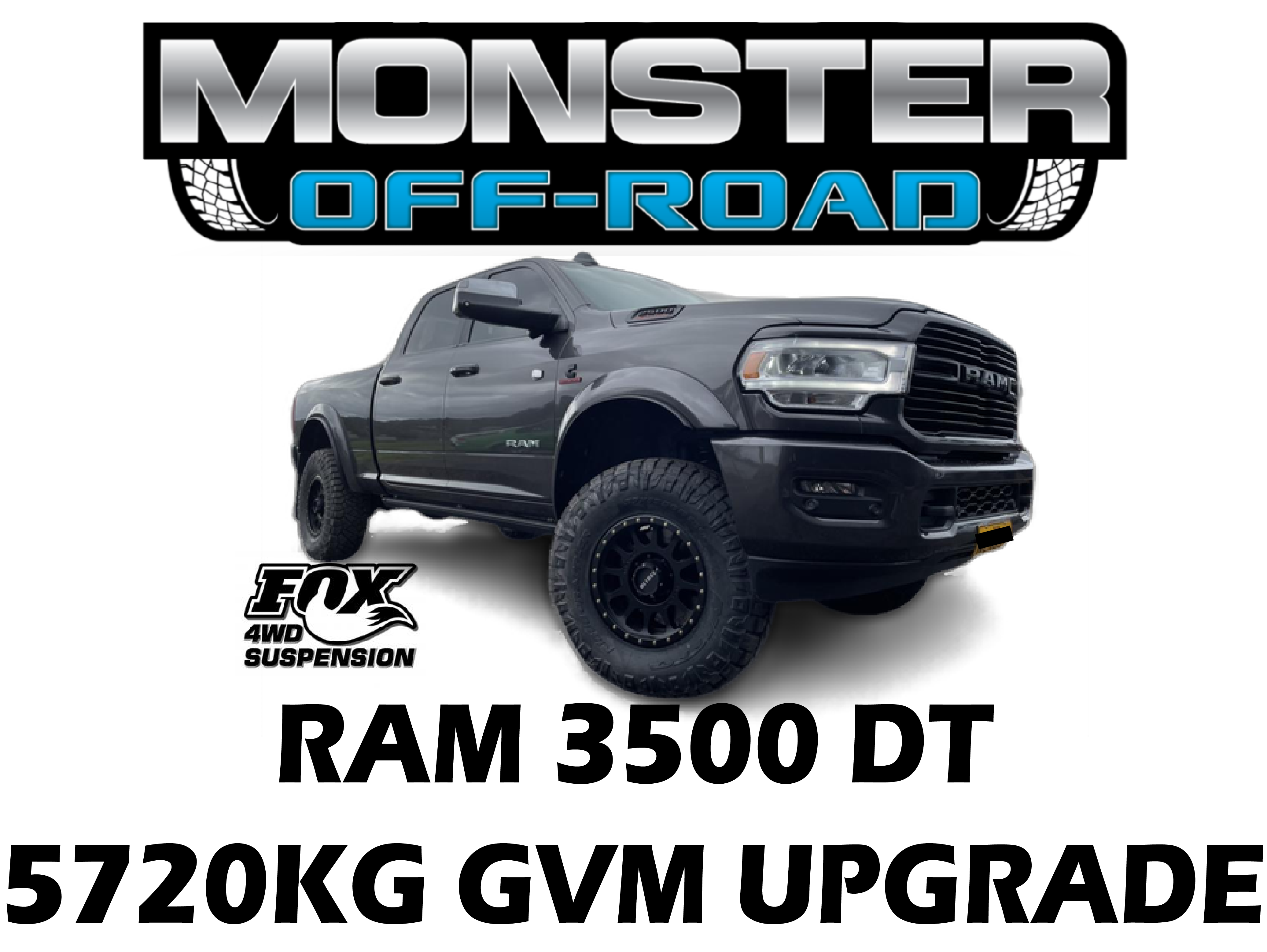 RAM 3500 5TH GEN HEAVY DUTY 5720KG GVM UPGRADE (POST REGO) – MONSTER ...